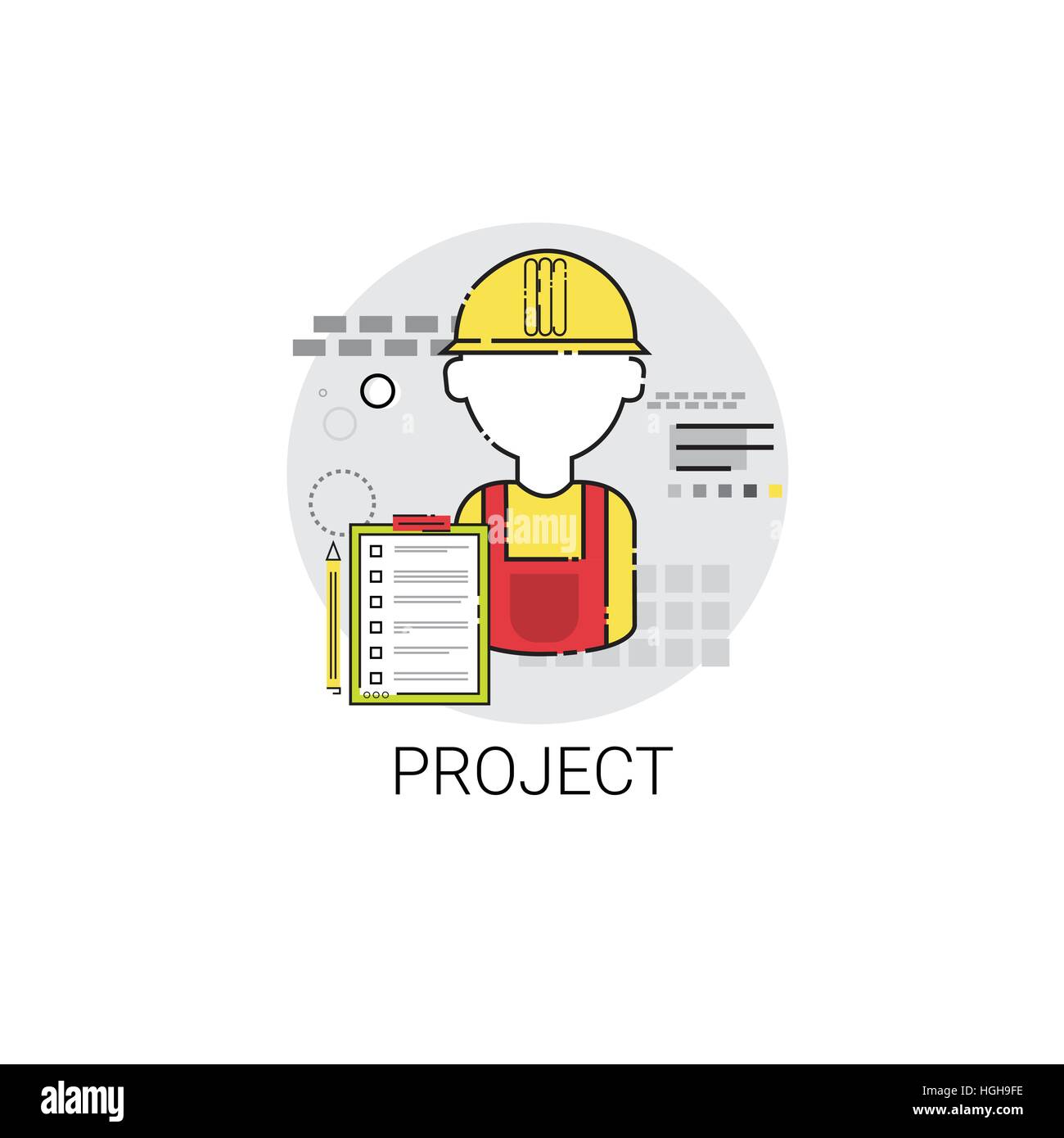 Building Project Construction Engineering Icon Stock Vector Image & Art ...