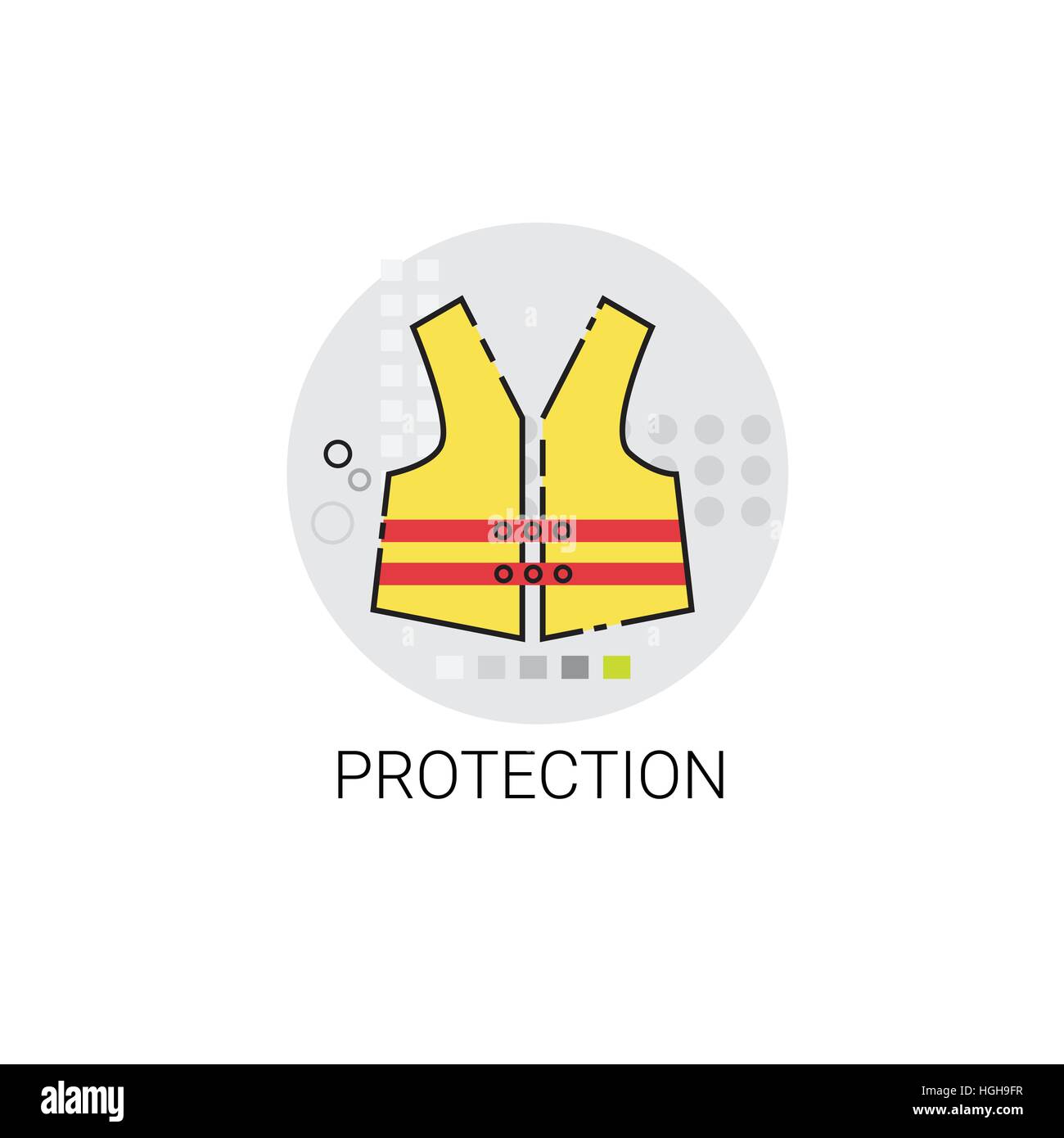 Workman Protection Clothes Building Construction Engineering Icon Stock ...