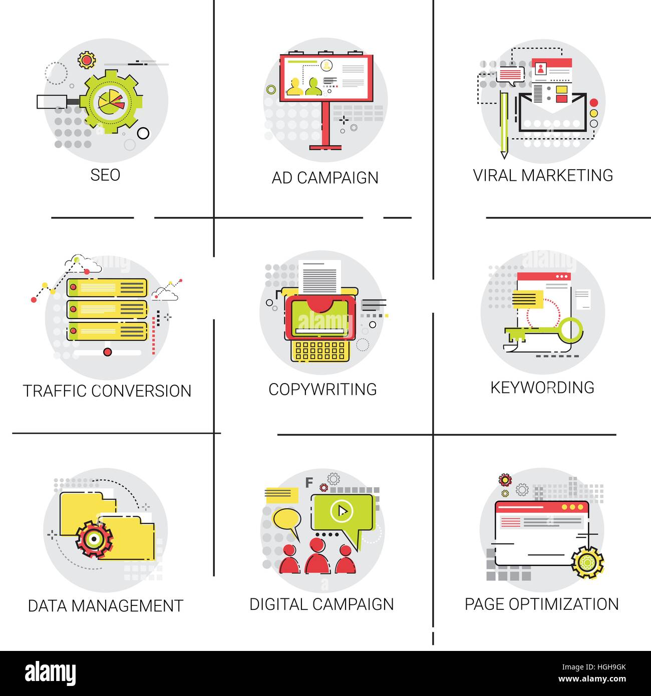 Traffic Conversion Seo Marketing Ad Campaign Optimization Data ...