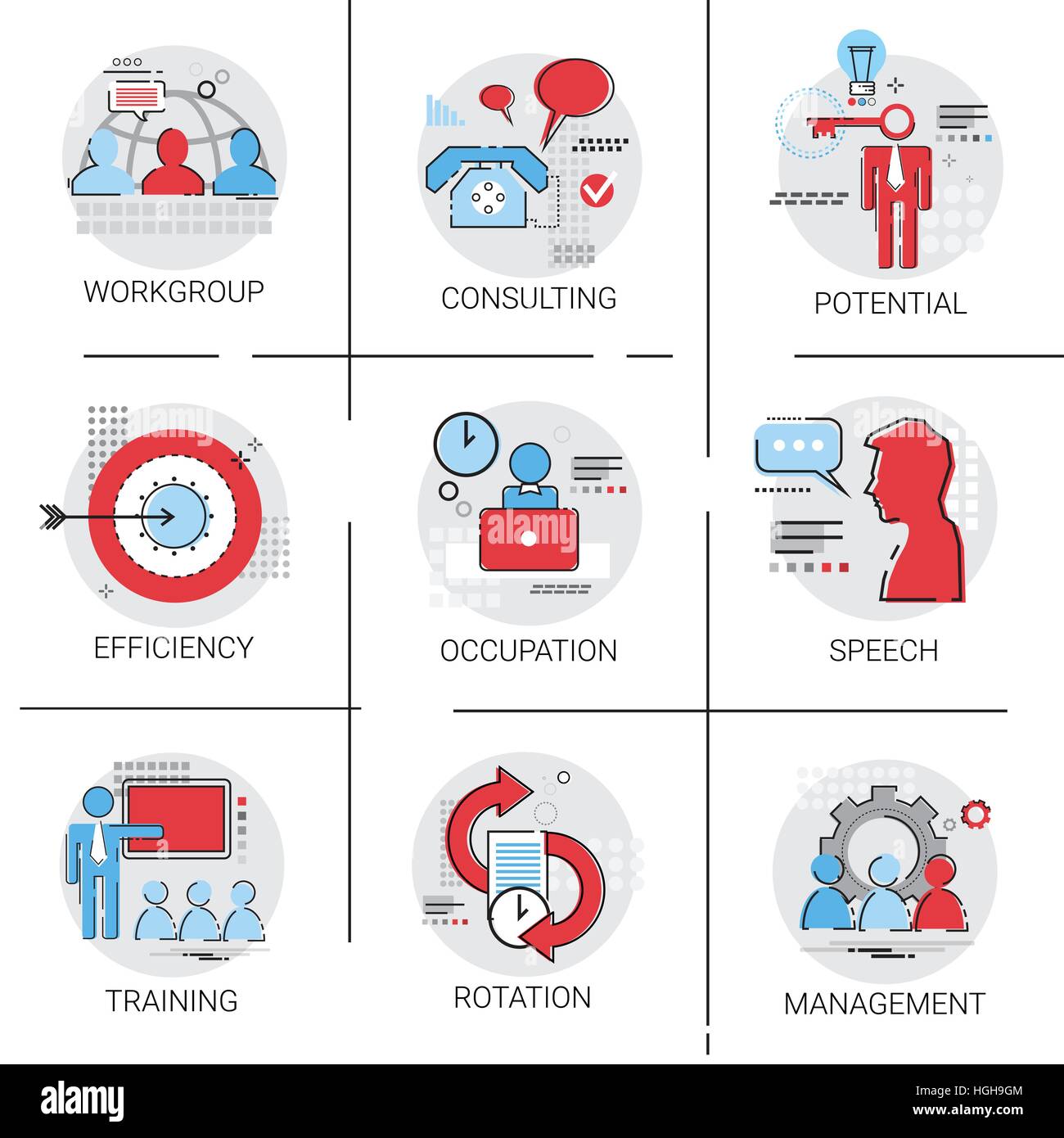 Career development leadership training Stock Vector Images - Alamy