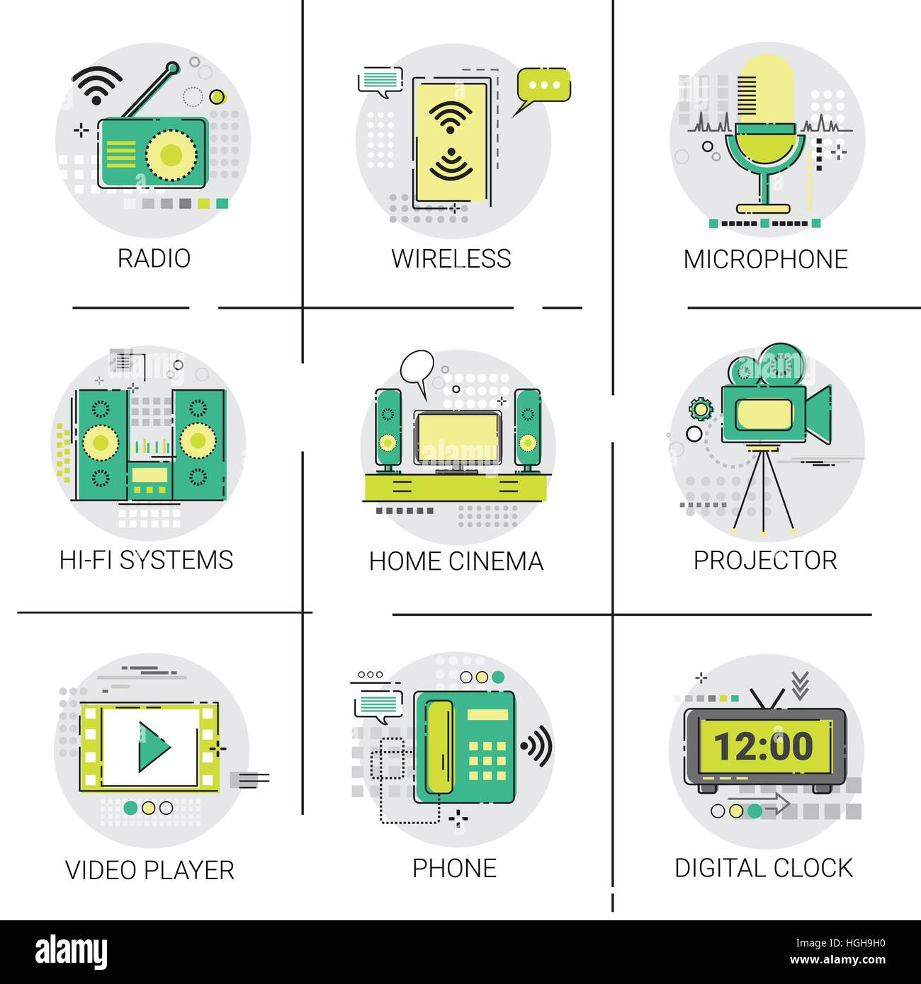 Digital radio app Cut Out Stock Images & Pictures - Alamy