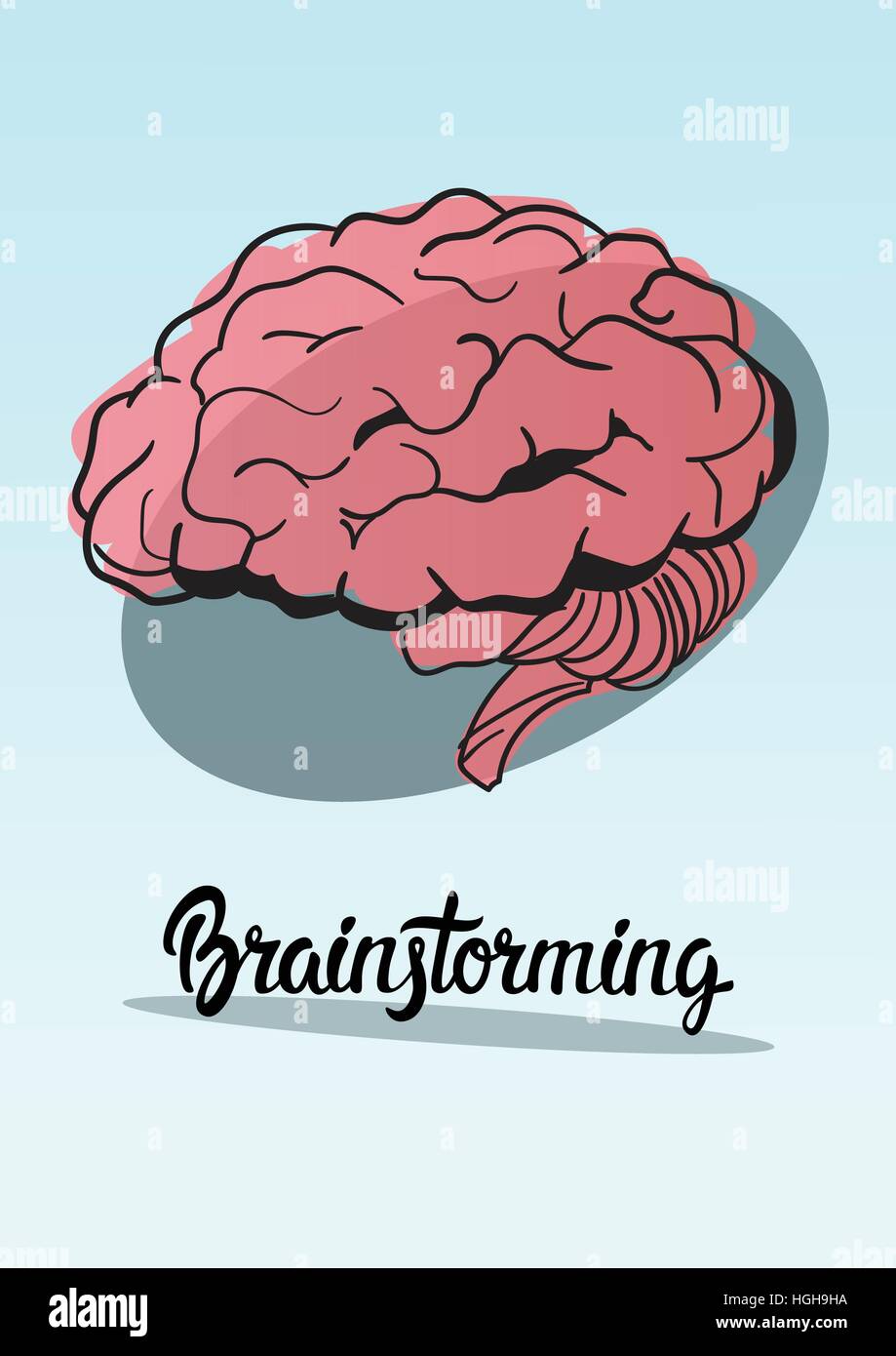 Brainstorming Briefing Idea Creative Concept Doodle Sketch Hand Draw ...