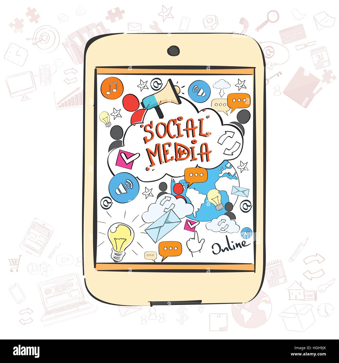 Social Media Communication Concept Internet Network Connection People ...