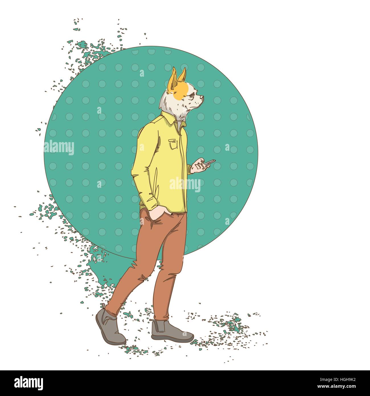 Internet dog cartoon hi-res stock photography and images - Alamy