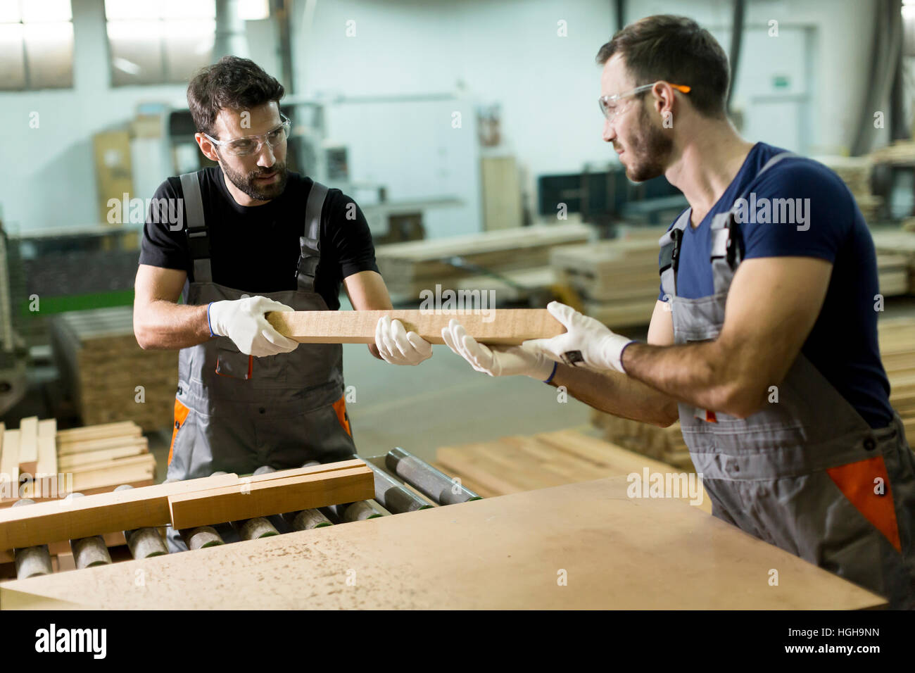 Craftsman woodworker workbench lumber hi-res stock photography and ...