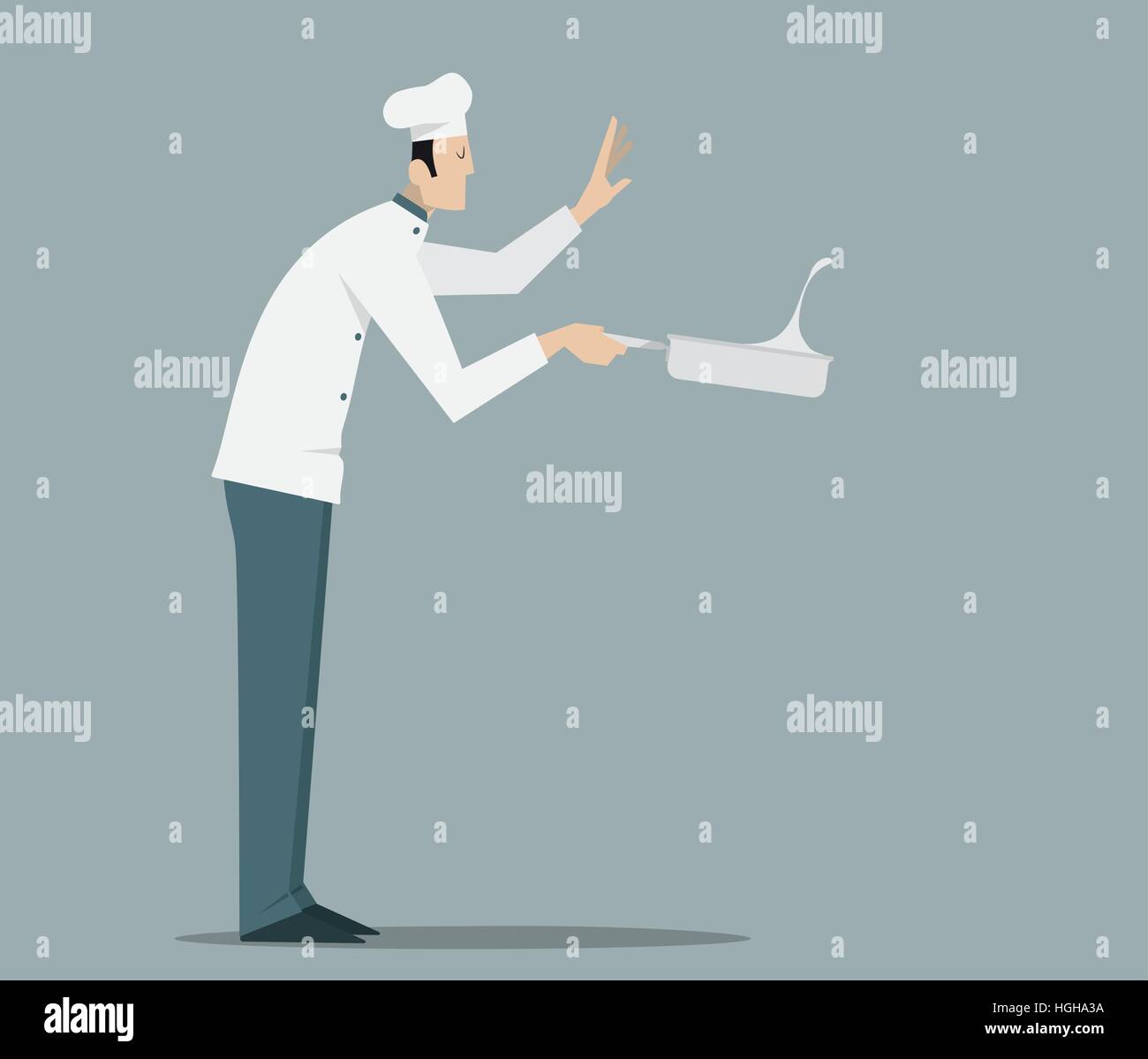 Tossing food Stock Vector Images - Alamy