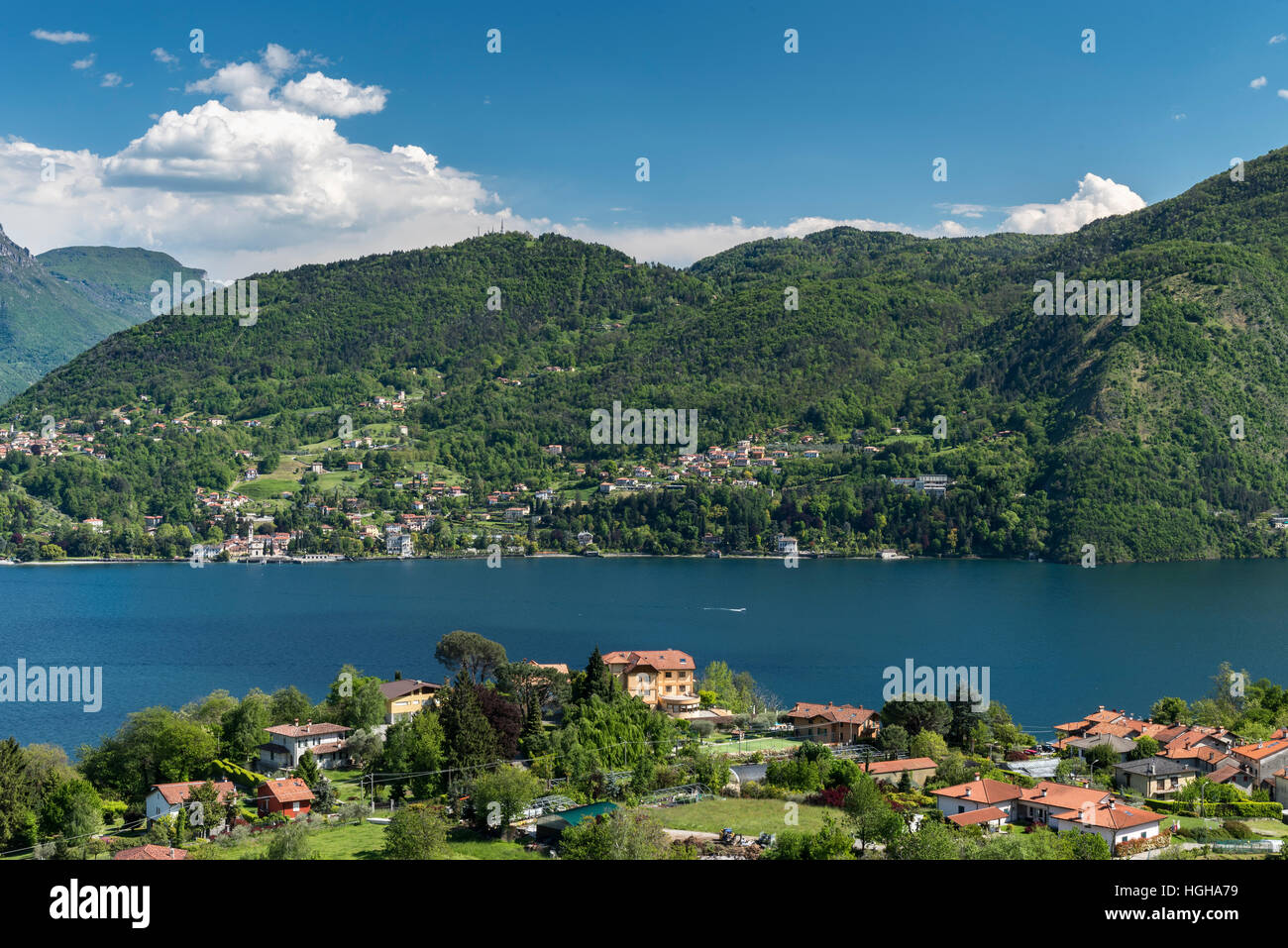 Colors of Como lake Stock Photo - Alamy