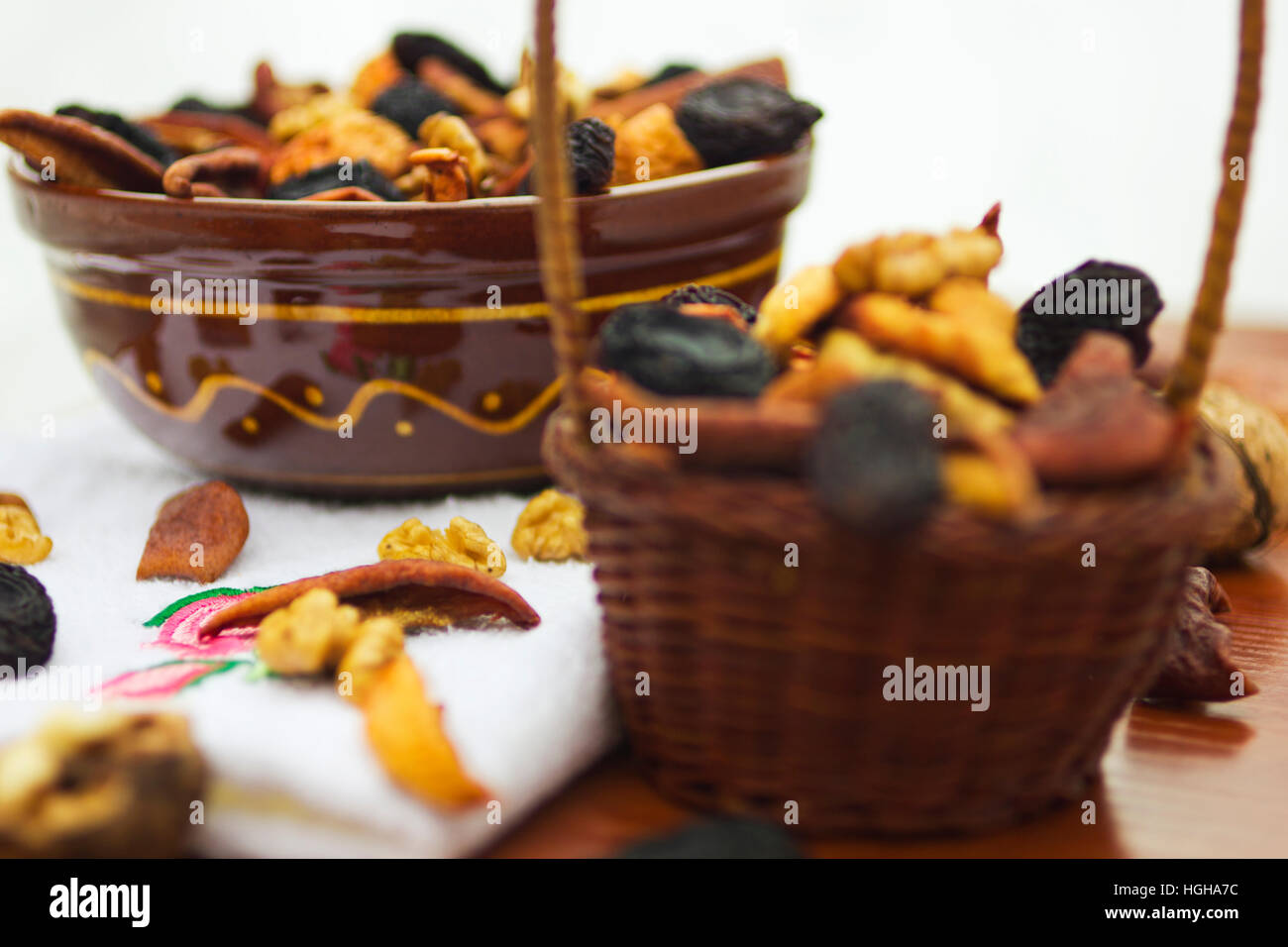 Dried fruits closeup Stock Photo - Alamy