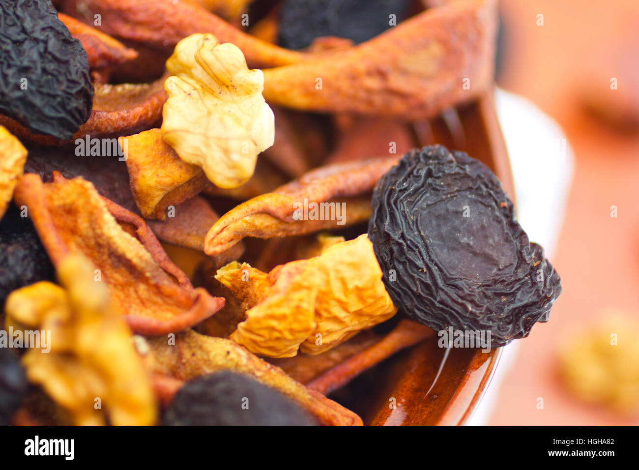 Dried fruits closeup Stock Photo - Alamy