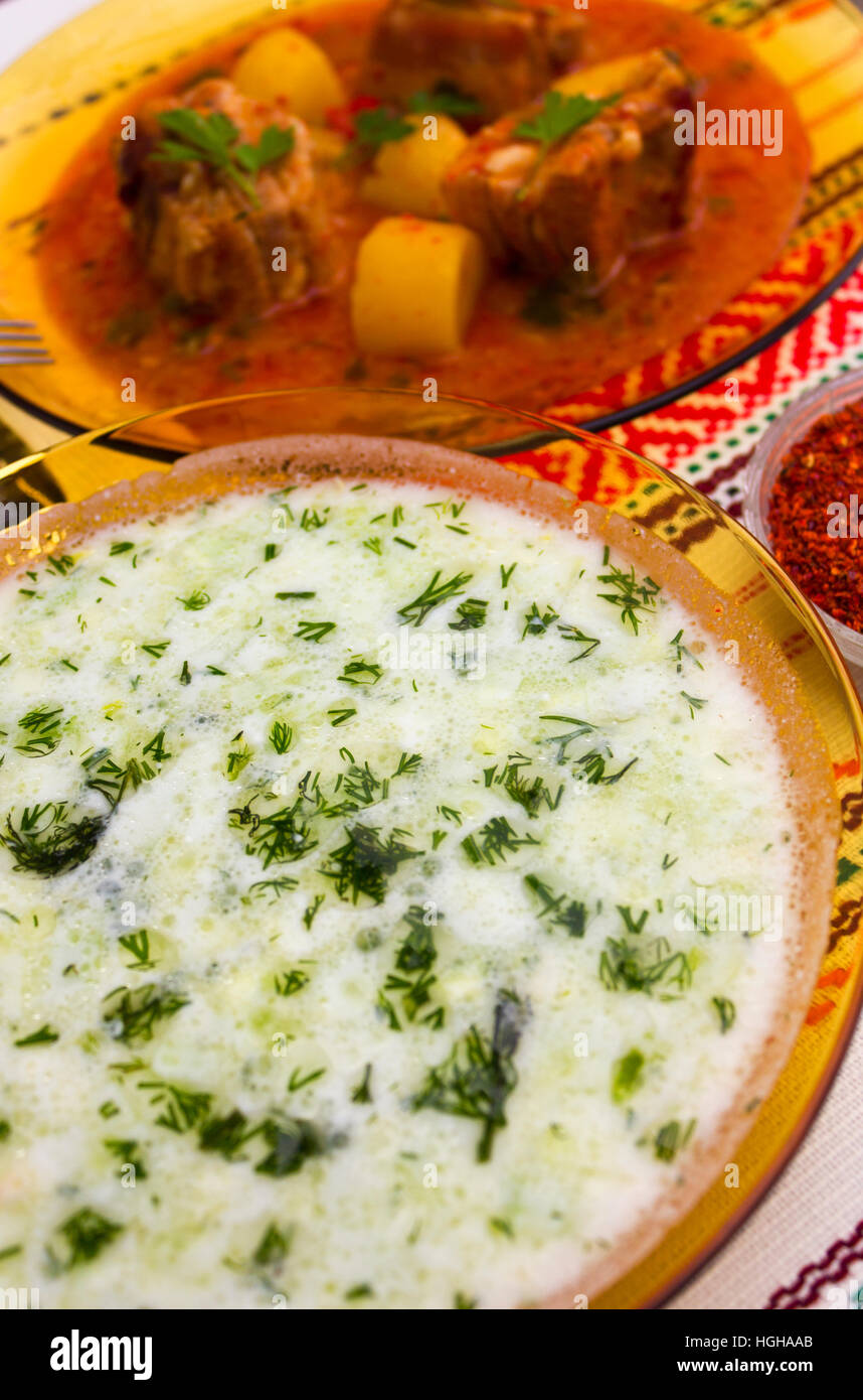 Delicious food in restaurant closeup Stock Photo - Alamy