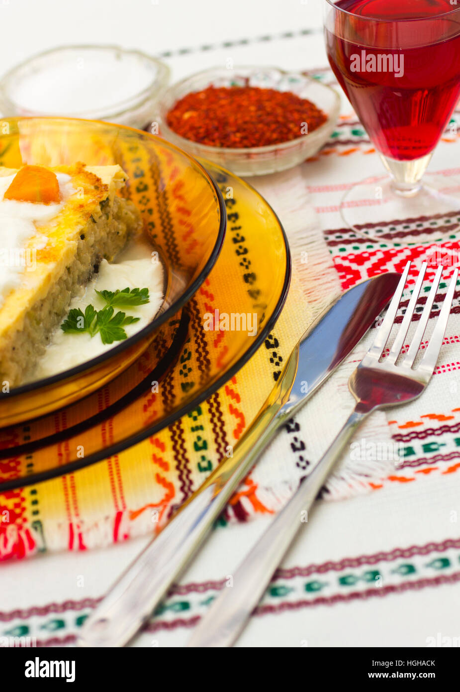 Delicious food in restaurant closeup Stock Photo - Alamy