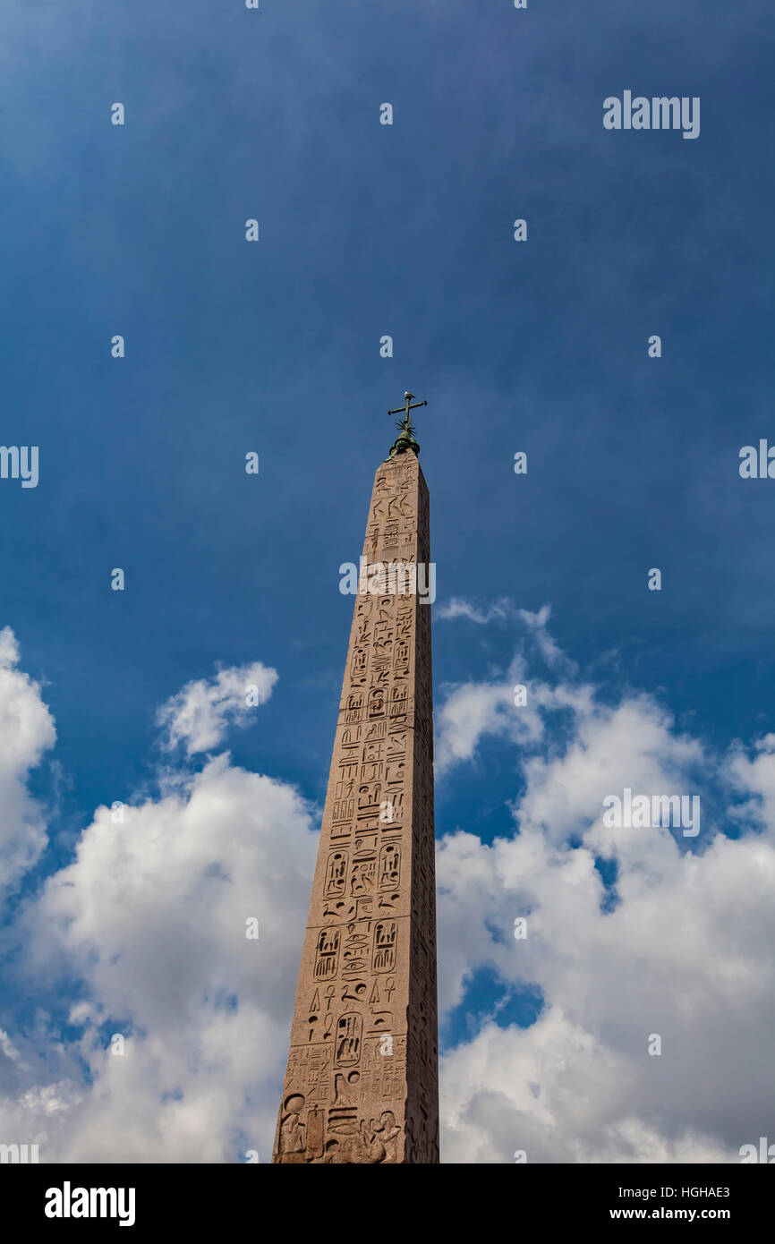 Obelisk in Piazza del Popolo in Rome, Italy Stock Photo - Alamy