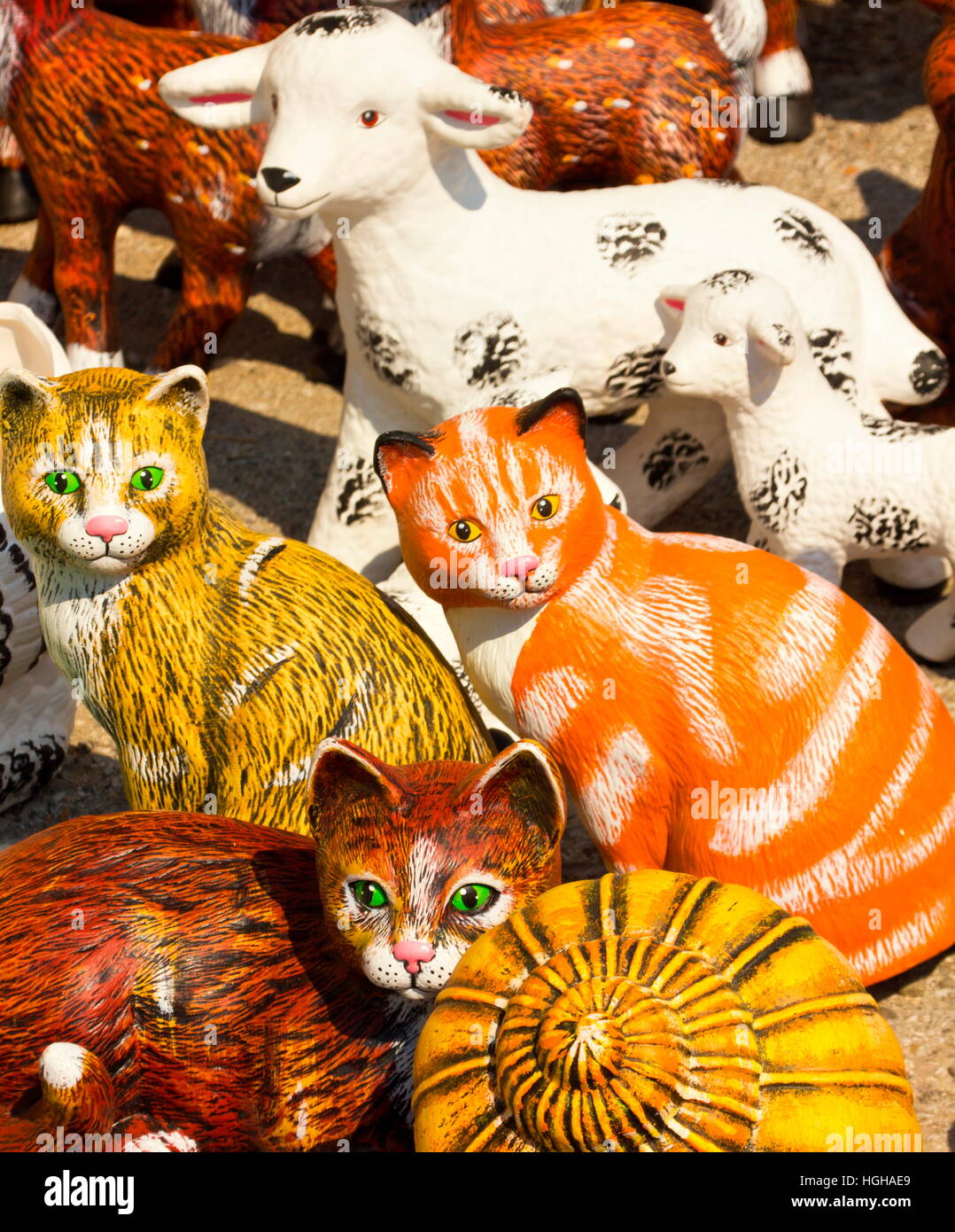 Colorful decorative figures closeup Stock Photo - Alamy