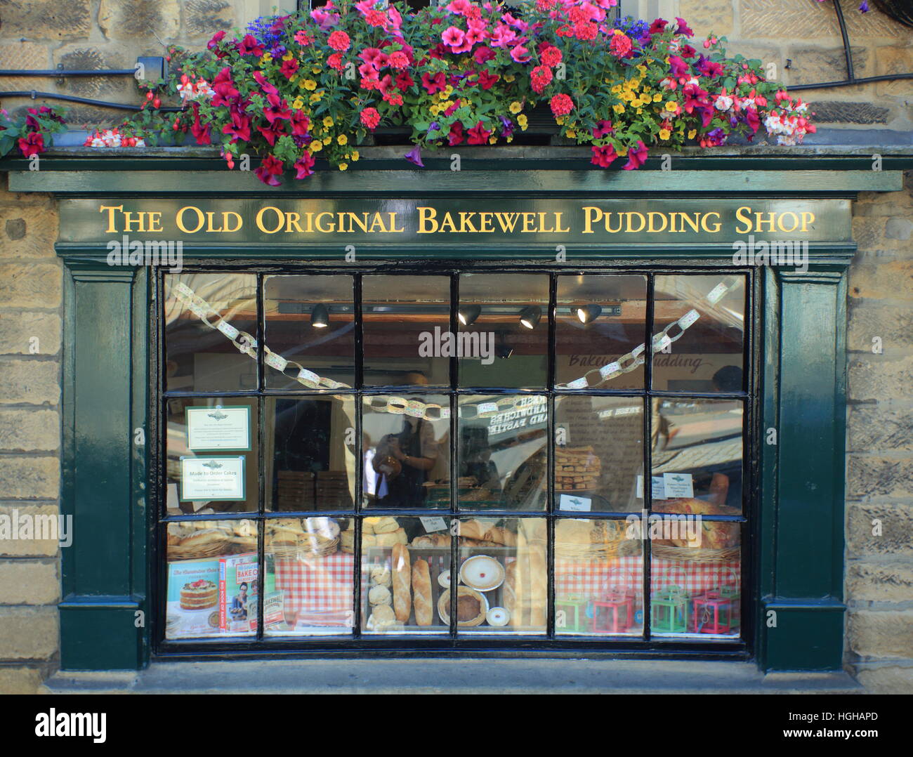 Window display The Old Original Bakewell Pudding Shop, Bakewell; home ...
