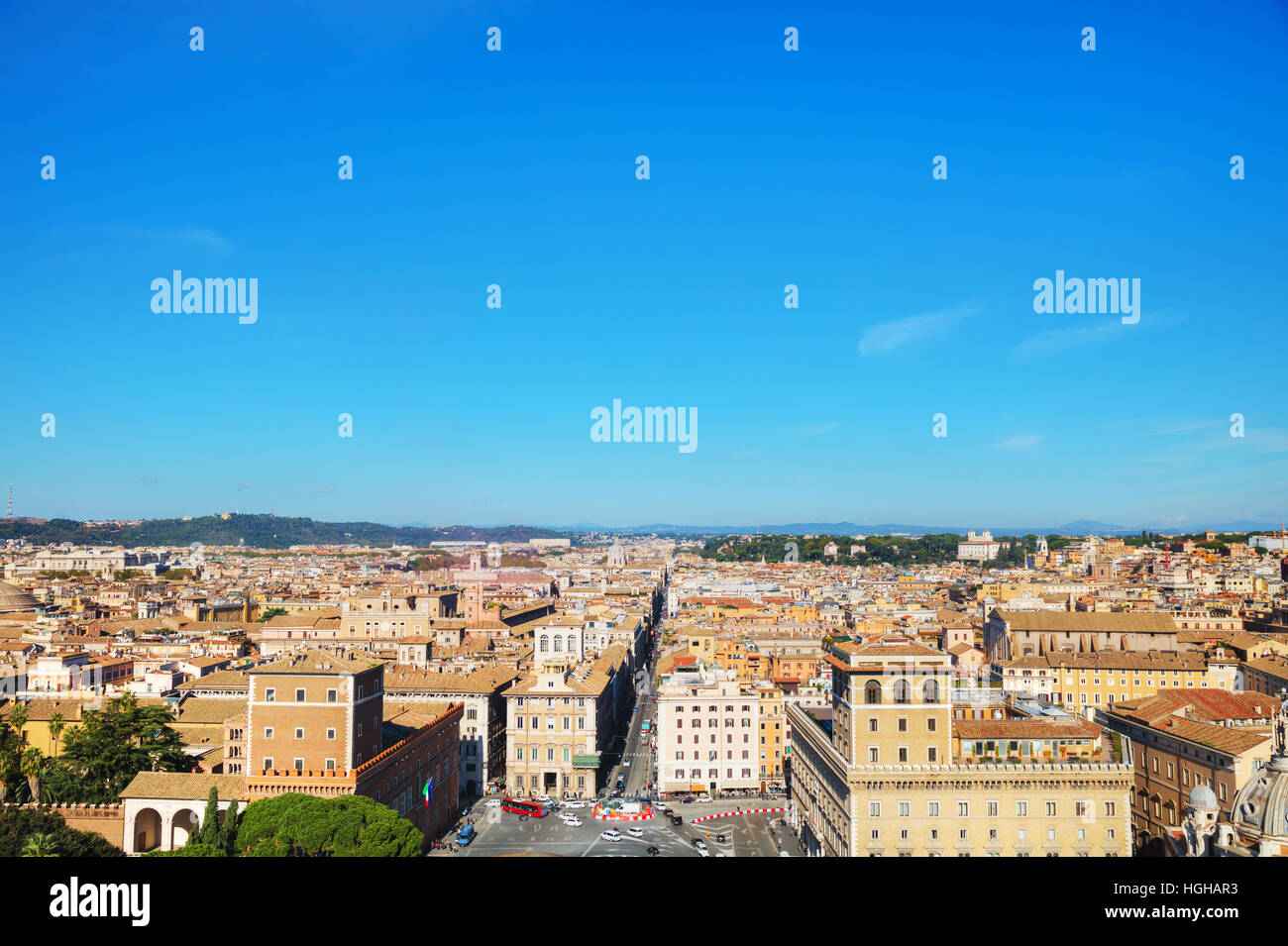 Italy rome aerial view piazza hi-res stock photography and images - Alamy