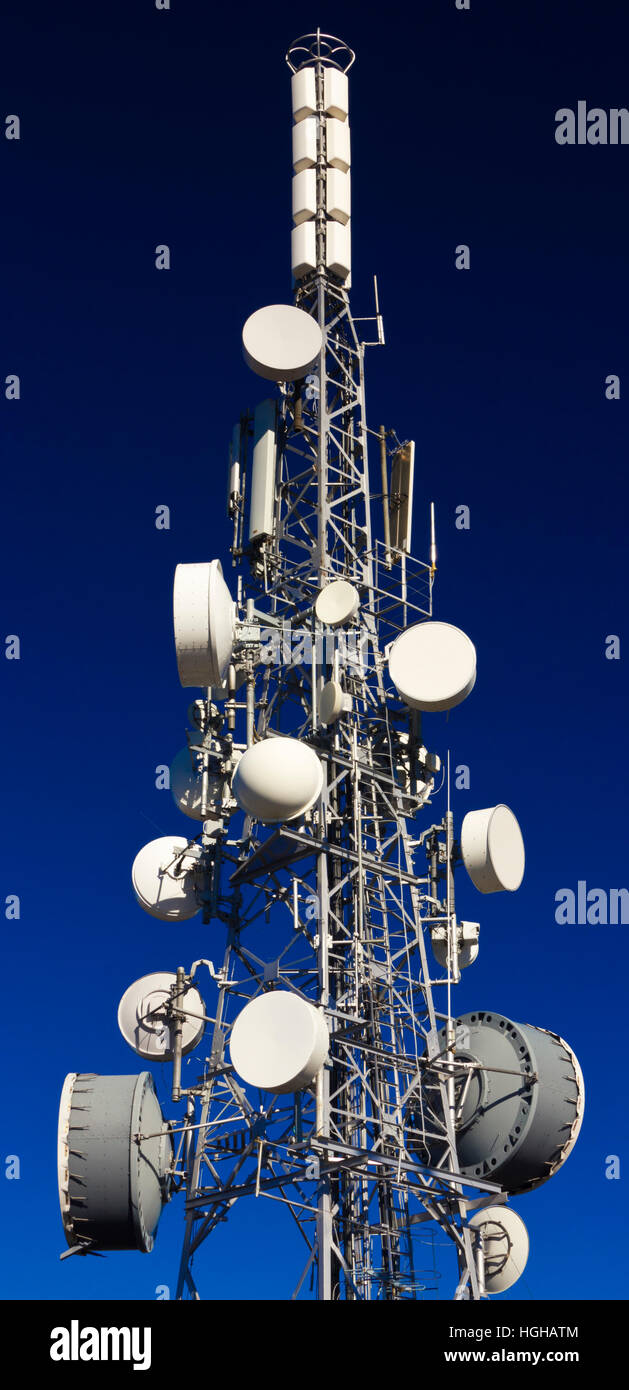 Pylon telecommunications tower antenna hi-res stock photography and images - Alamy