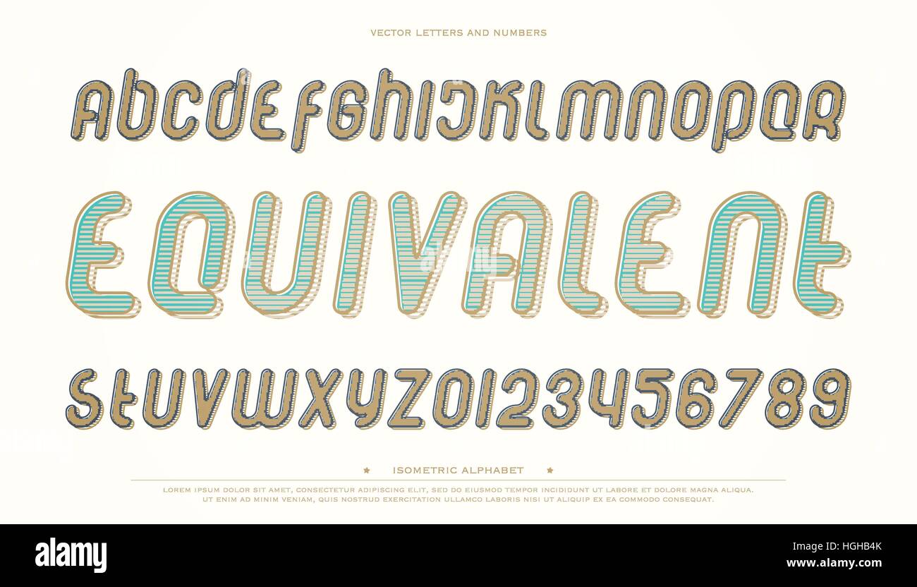 set of stylized alphabet letters and numbers isolated on white ...