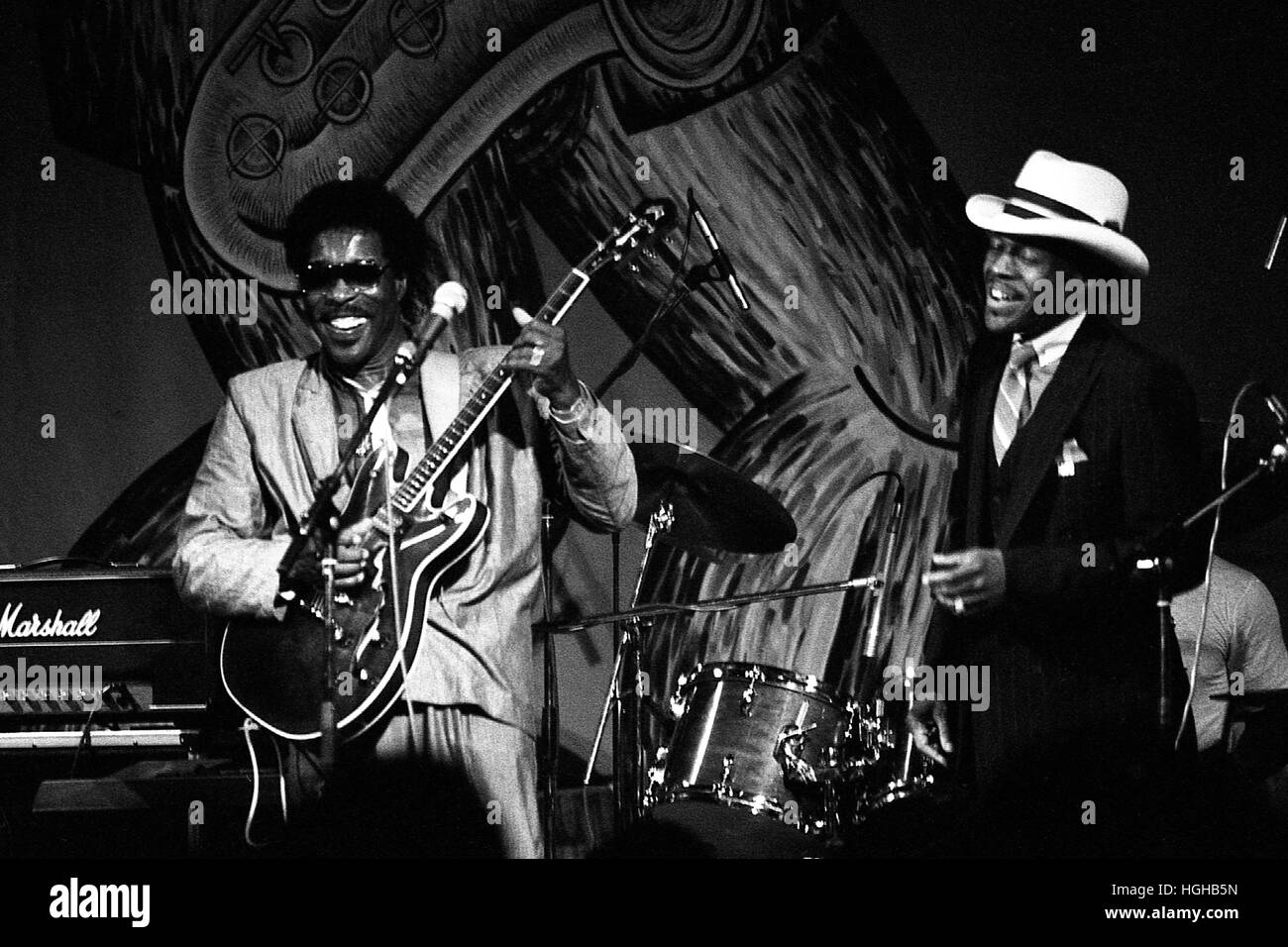 Buddy Guy and Junior Wells, Queens Hall Edinburgh. 1993 Stock Photo - Alamy