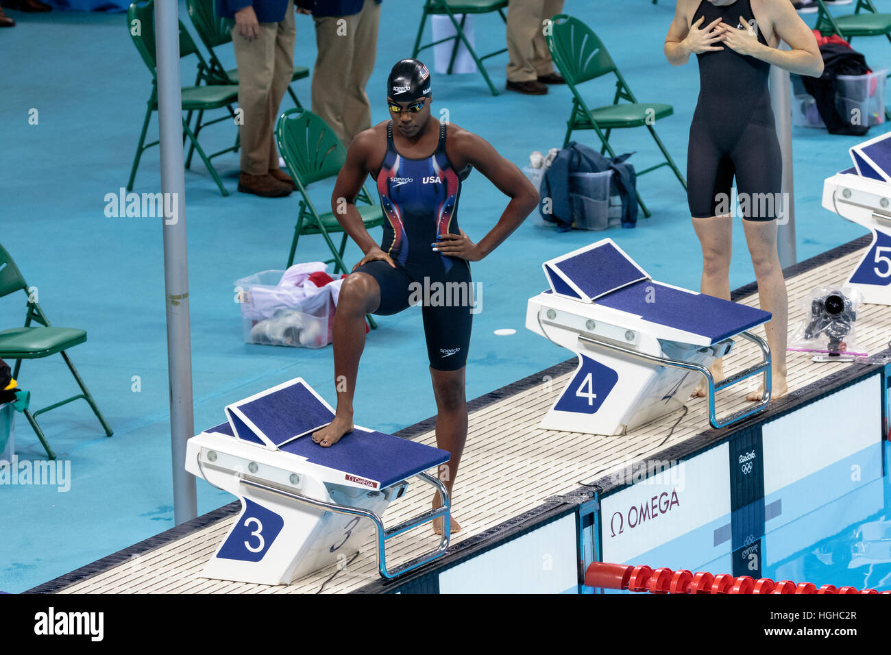 Rio de Janeiro, Brazil. 11 August 2016. Simone Manuel (USA) silver ...