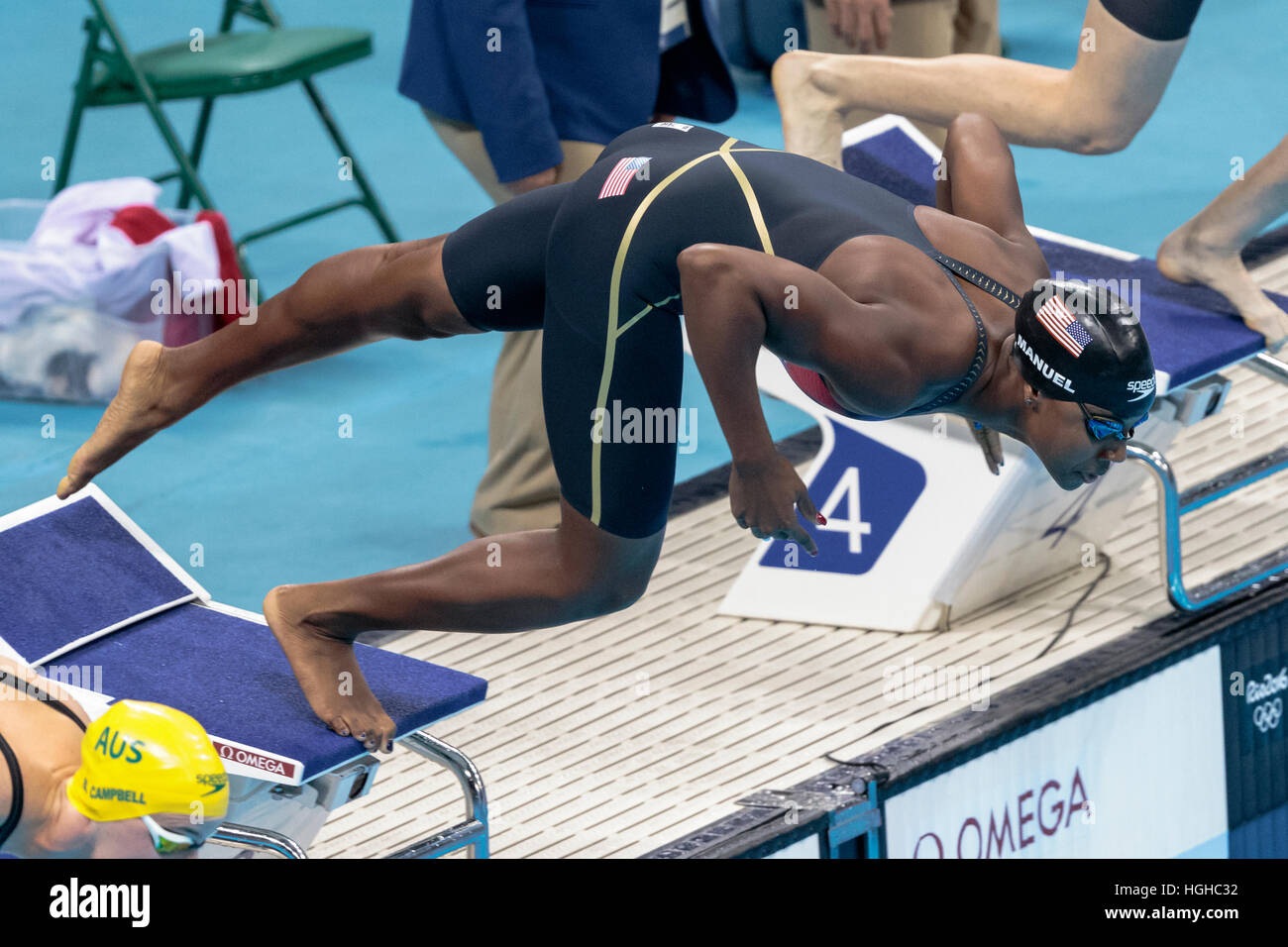 Rio de Janeiro, Brazil. 11 August 2016. Simone Manuel (USA) silver ...