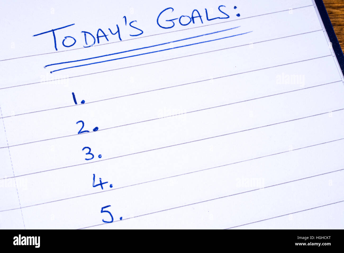 Checklist goals hi-res stock photography and images - Alamy