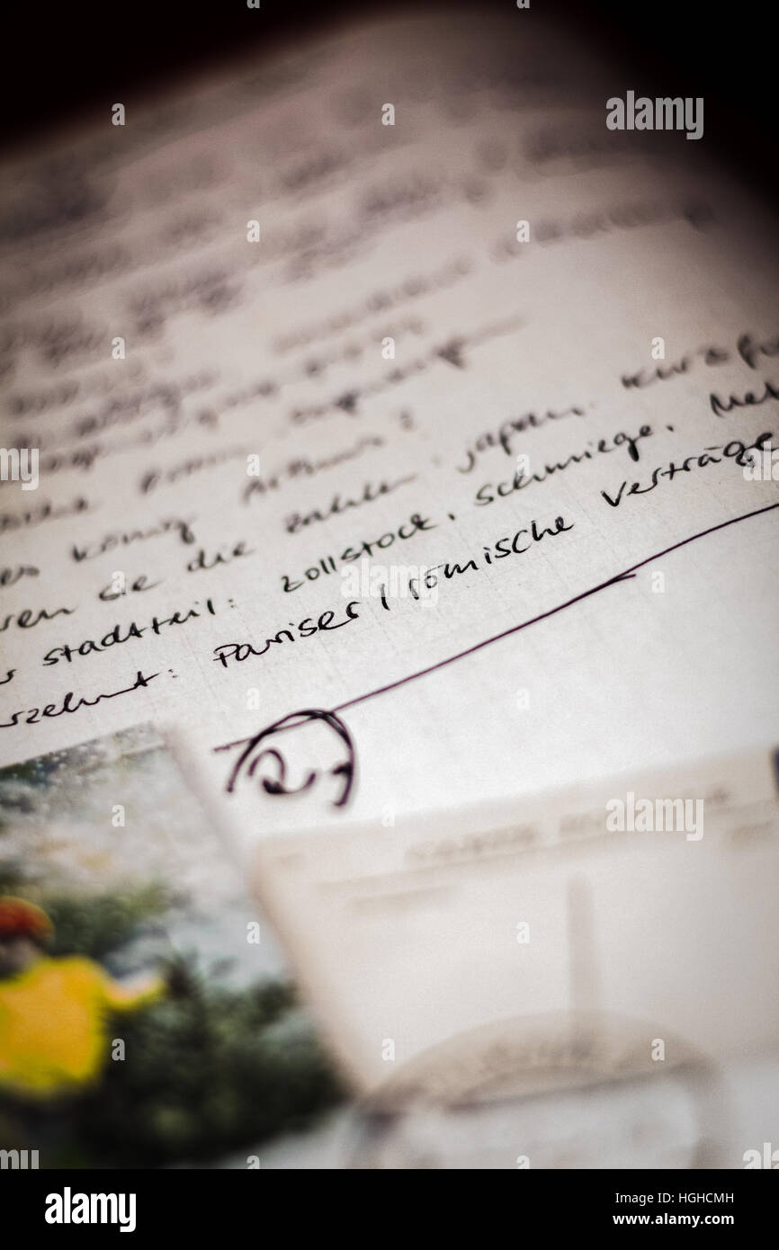 German letter handwriting hi-res stock photography and images - Alamy