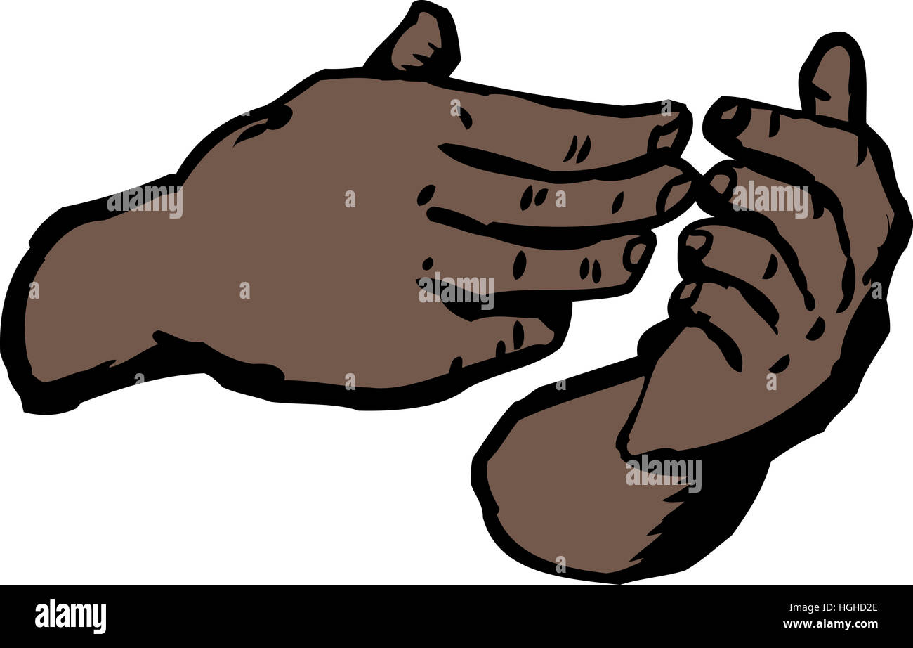 Empty hands holding something over white background Stock Photo - Alamy