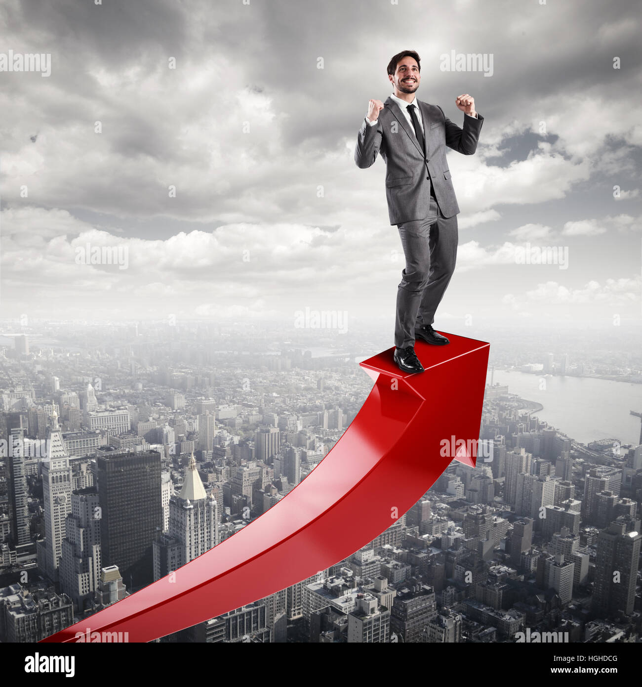 Success up uphill hi-res stock photography and images - Alamy