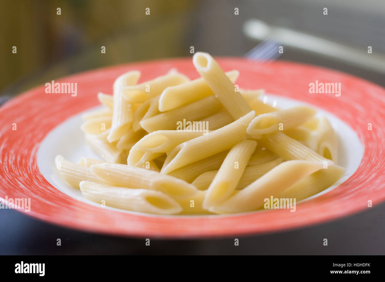 Red pasta red plate hi-res stock photography and images - Alamy