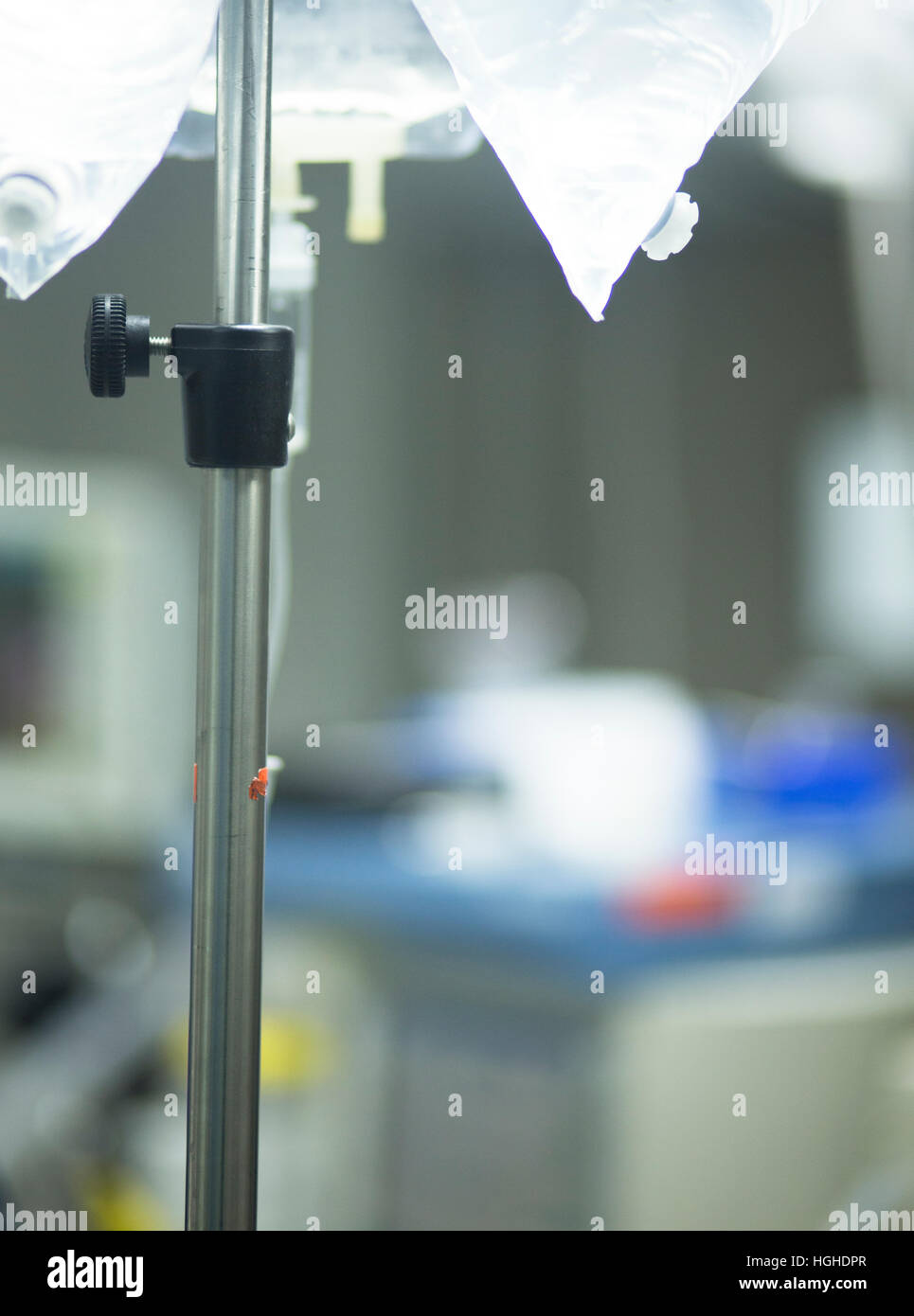 Hospital surgery medical drip in emergency room operating theater ward ...