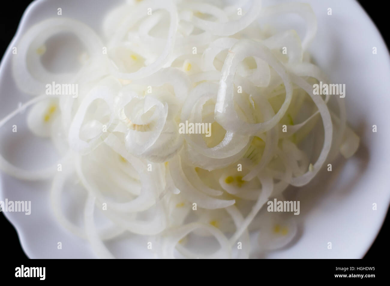 Sliced onion rings Stock Photo - Alamy