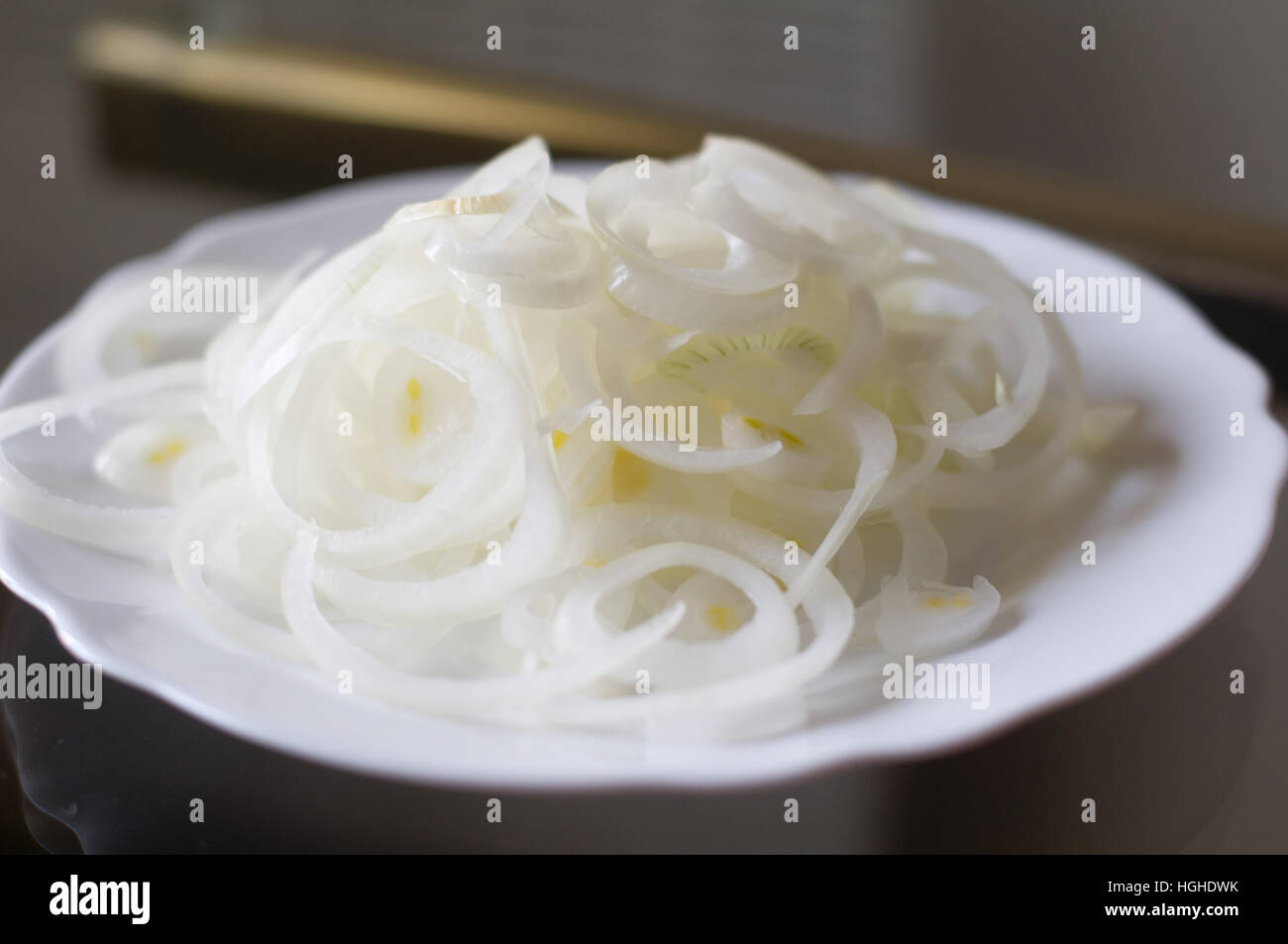 Sliced onion rings Stock Photo - Alamy