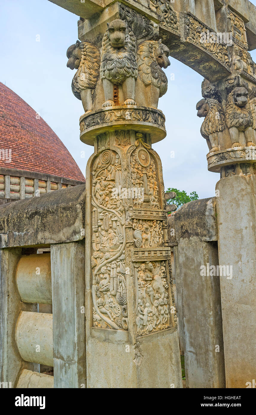 Sanchi stupa replica in museum hi-res stock photography and images - Alamy