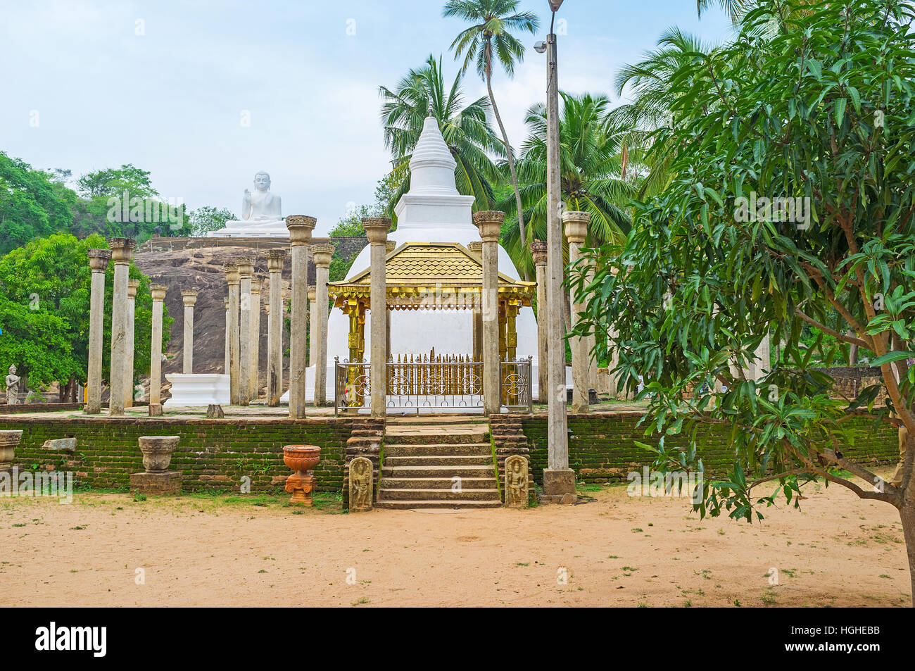 The Mihintale Temple is famous site of Buddhist pilgrimage, located on ...
