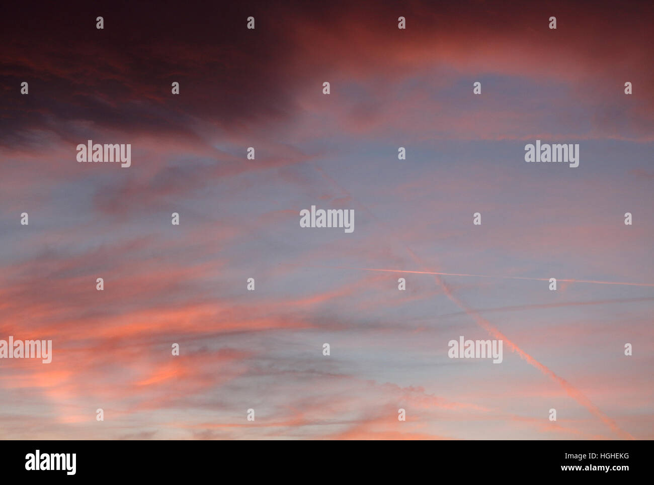 Clouds at sunset sky Stock Photo - Alamy