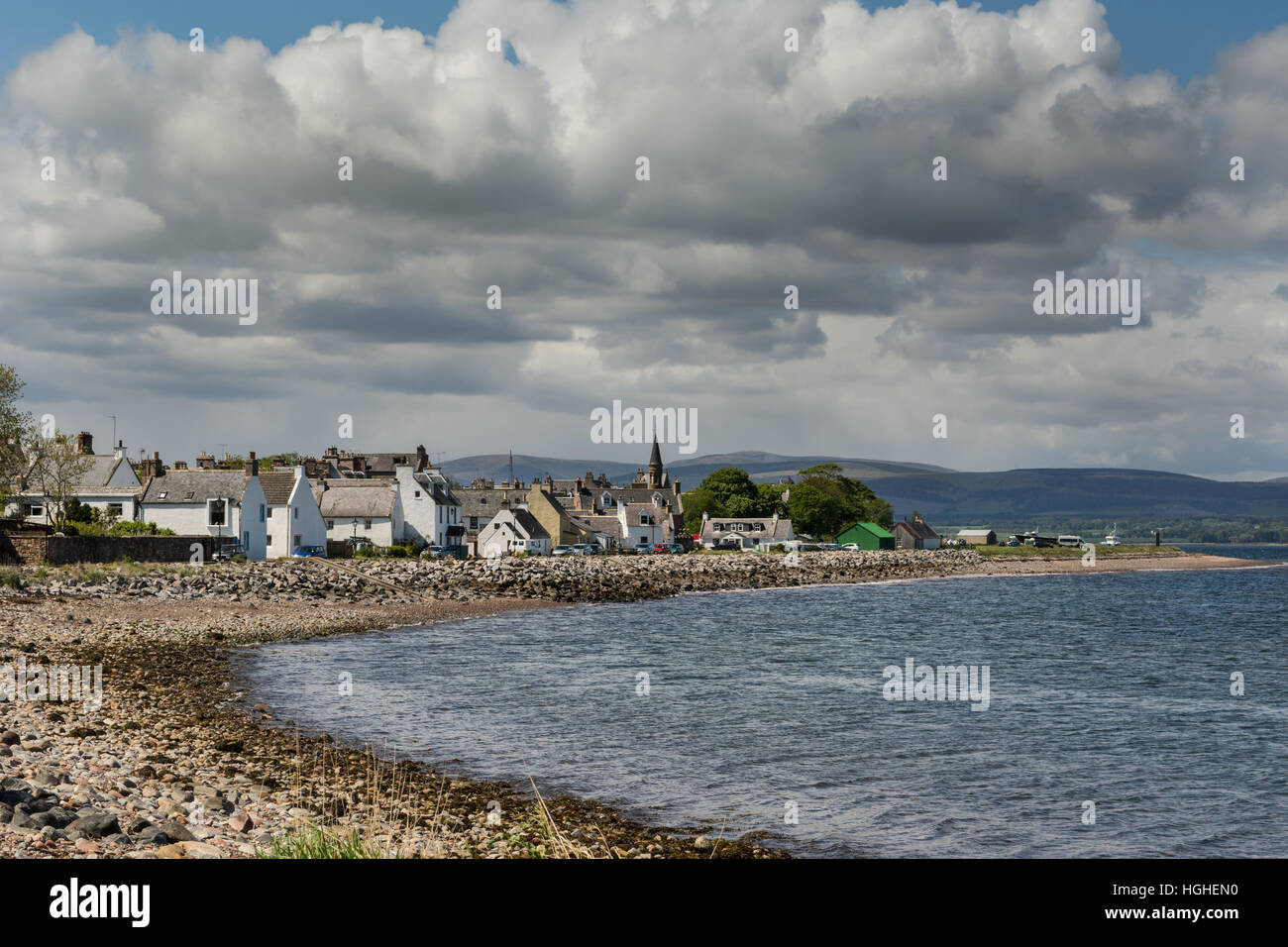 The village of Cromarty on the bay Stock Photo - Alamy