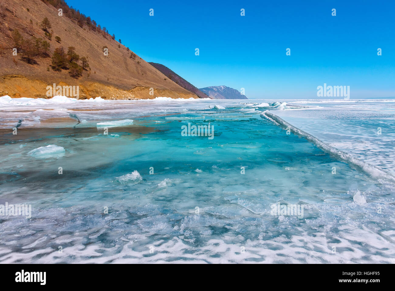 Lake Baikal Frozen Turquoise
