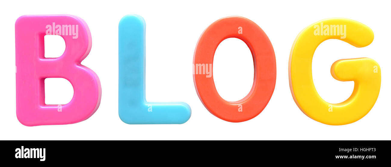 blog insulated on white background Stock Photo - Alamy