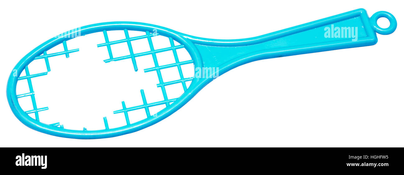 children's broken racket isolated on white background Stock Photo - Alamy