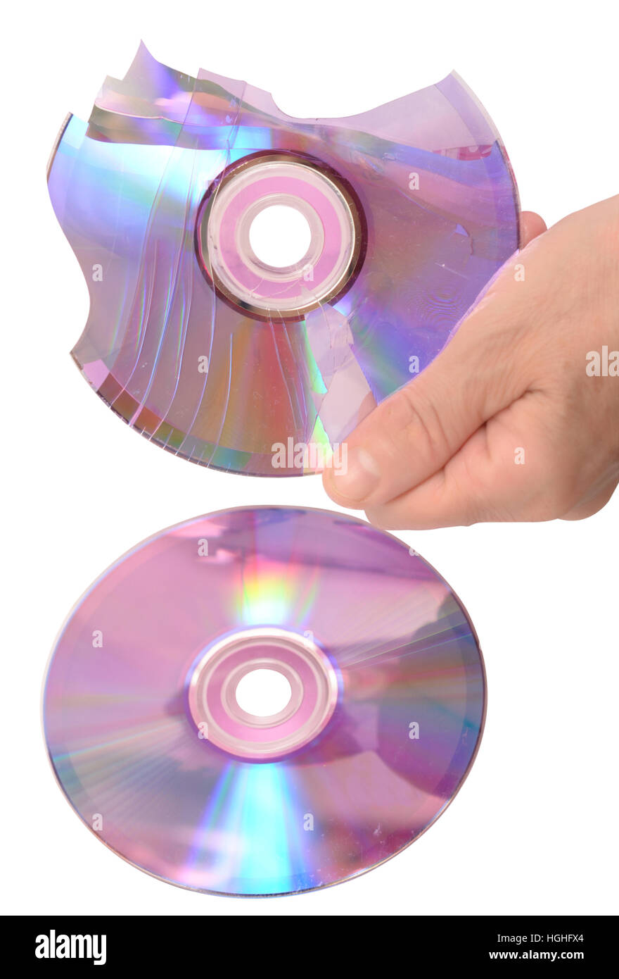 CDs isolated on a white background Stock Photo - Alamy