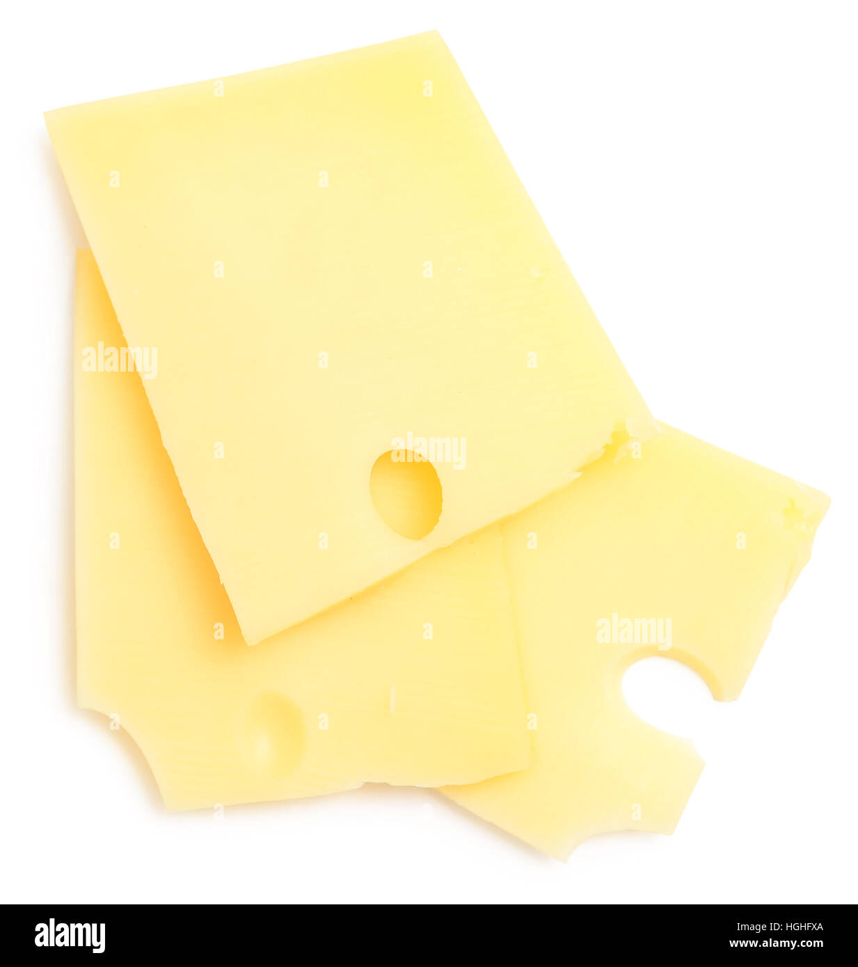 Emmental cheese slices Cut Out Stock Images & Pictures - Alamy