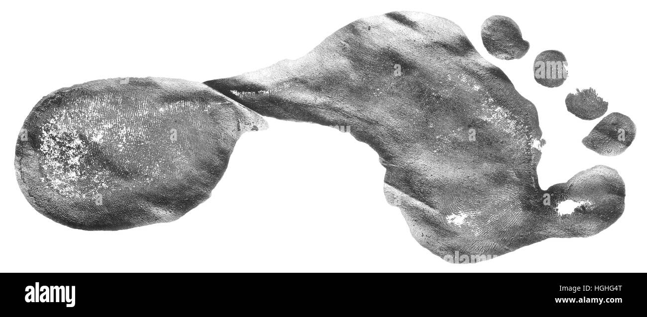 Footprint macro Black and White Stock Photos & Images - Alamy