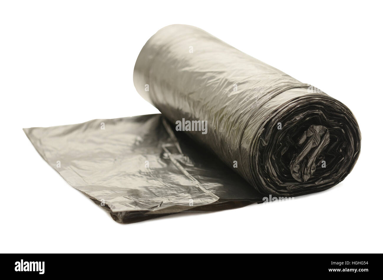 garbage bag isolated on white background Stock Photo - Alamy
