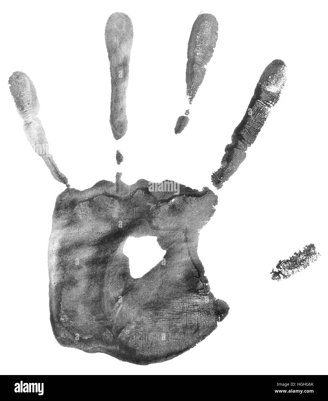 Hand print vector Black and White Stock Photos & Images - Alamy