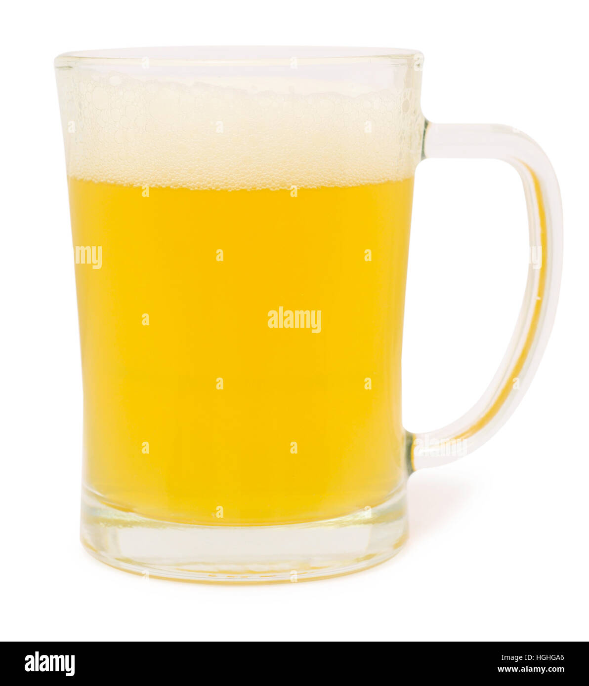 mug of beer isolated on white background Stock Photo - Alamy