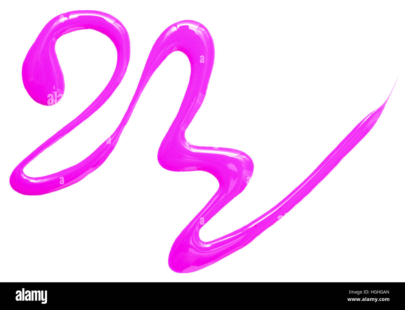 Spilled purple paint isolated on hi-res stock photography and images ...