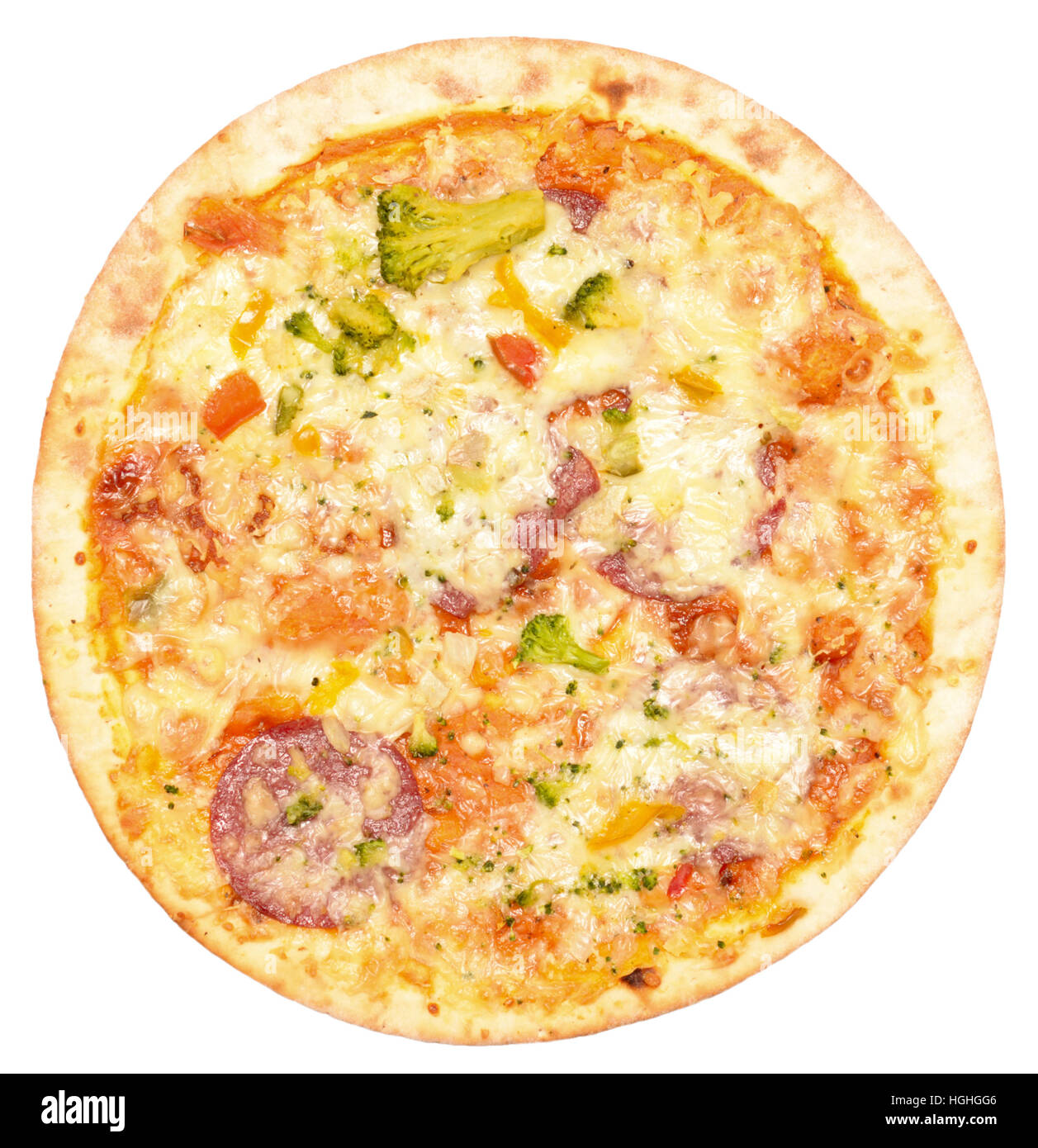 pizza isolated on a white background Stock Photo - Alamy