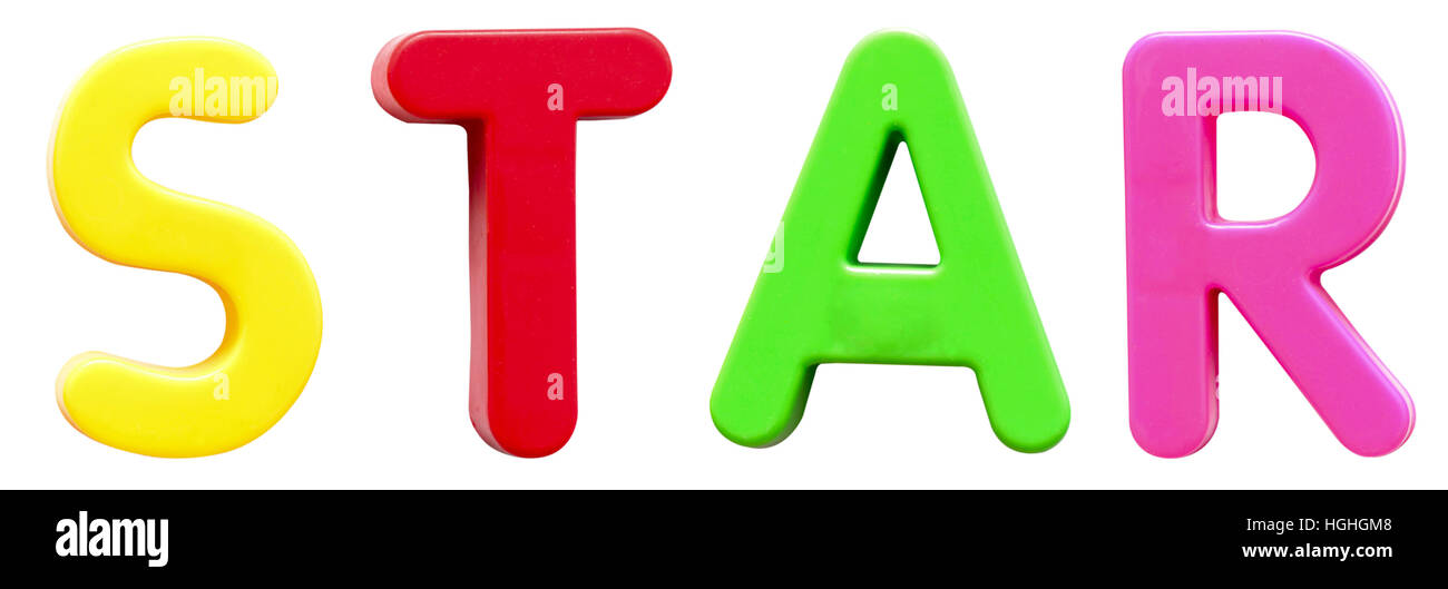 colorful STAR isolated on white Stock Photo - Alamy