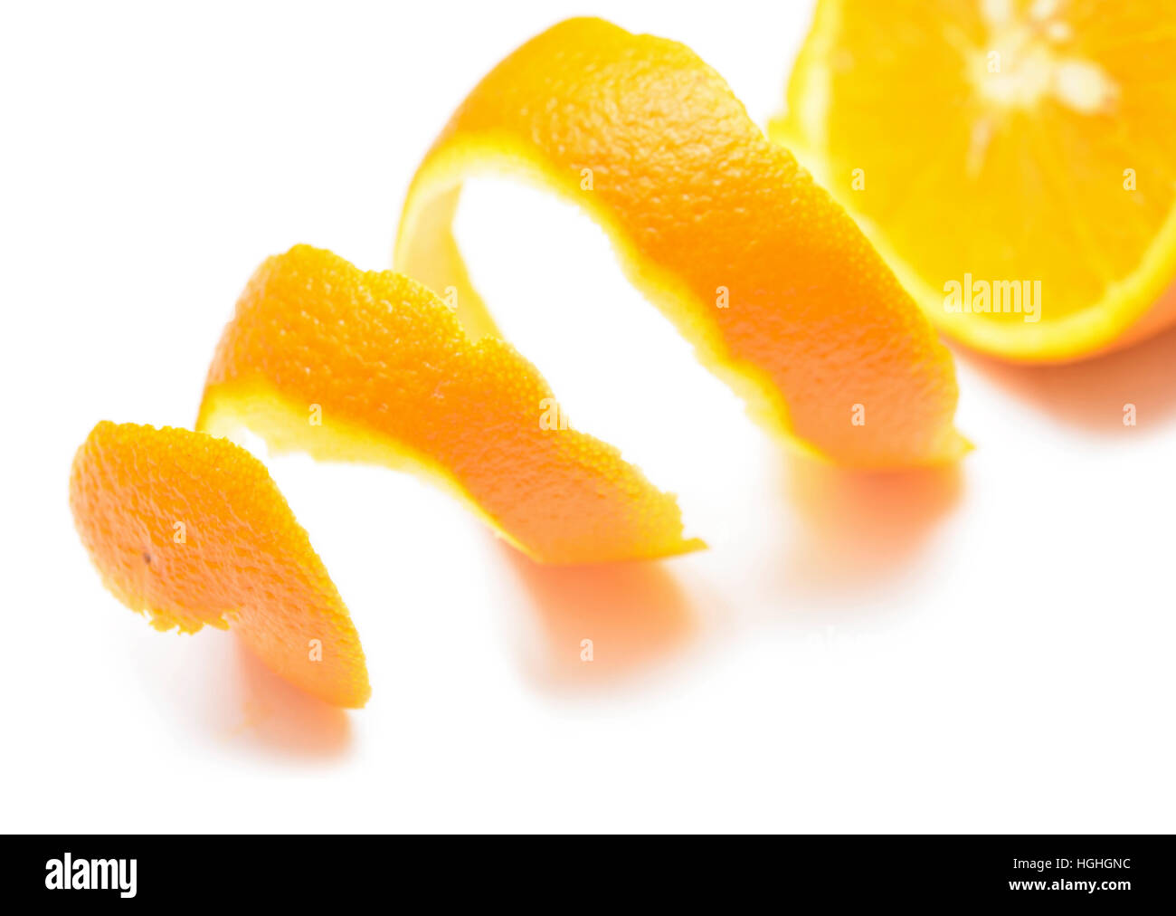 Twist of orange rind hi-res stock photography and images - Alamy