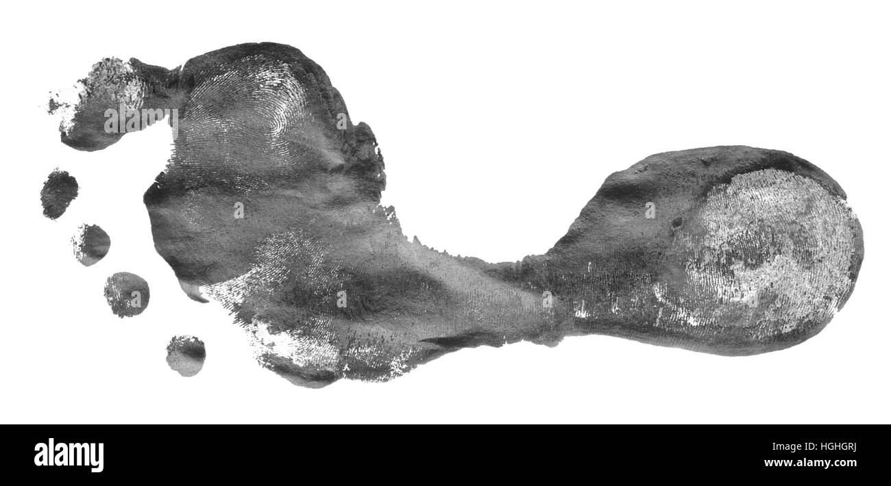 Footprint macro Black and White Stock Photos & Images - Alamy